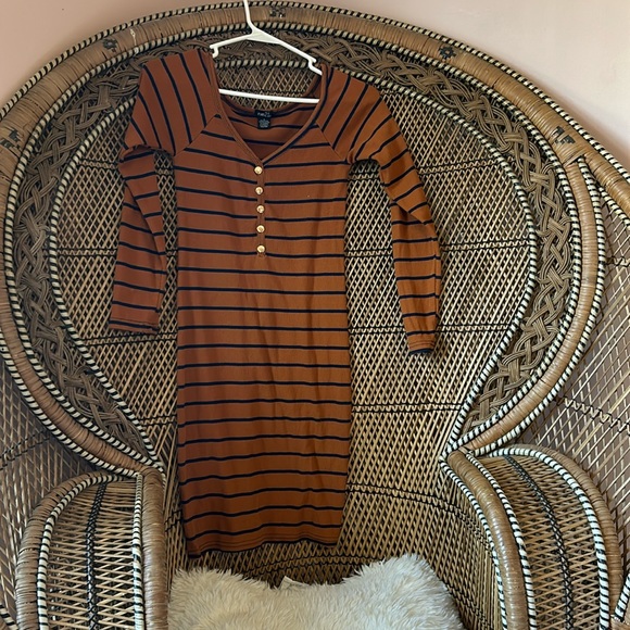 Dresses | Burnt Orange Tube Dress | Poshmark